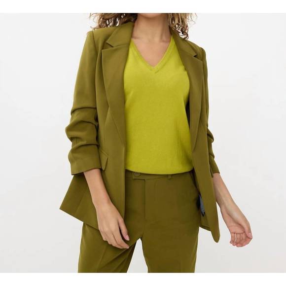 ESQUALO | Jackets & Coats | New Esqualo Gathered Sleeve City Blazer In ...